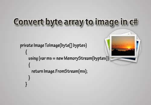How To Convert Byte Array To Image In C 